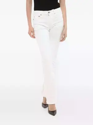 WASHINGTON DEE-CEE Flared Button-fastening Jeans - White