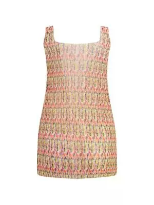 Philosophy Di Lorenzo Serafini Abstract Print Square Neck Top