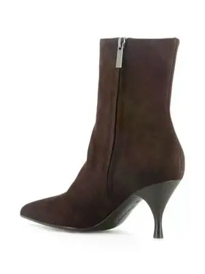 SERGIO LEVANTESI Pointed-toe Suede Ankle Boots