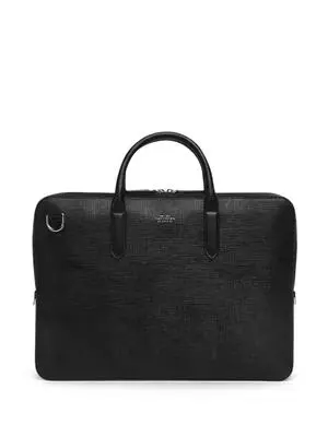 Smythson Cross-grain Briefcase - Black