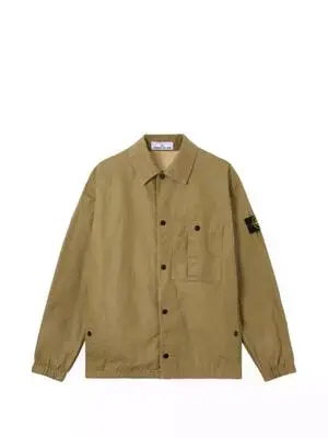 Stone Island 1200018 Double-coated Cotton Ripstop Overshirt - Neutrals
