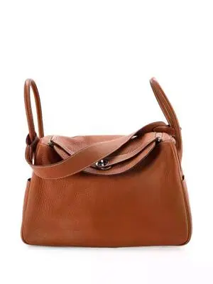 Hermès Lindy Bag Clemence 34 Satchel - Brown