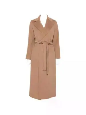 Max Mara Poldo Belted Notch-lapel Coat - Brown