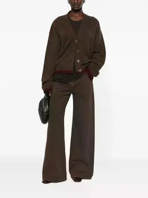 UMA WANG Frayed-edge Oversized Cardigan