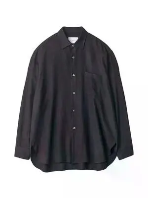 SSSTEIN Oversized Brushed Texture Shirt With Classic Collar