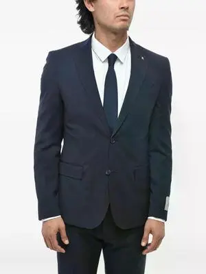 Corneliani Micro-check Wool Suit - Blue
