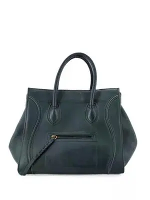 Celine Phantom Bag Smooth Leather Large Tote Bag - Green