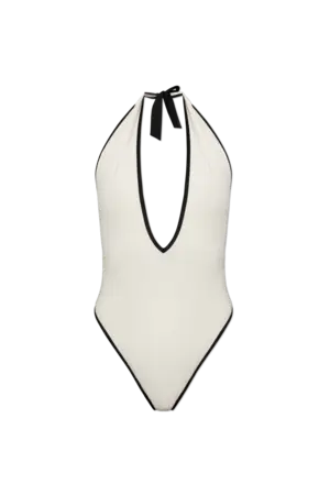 Balmain One-piece Swimsuit - Cream