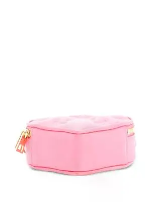 LOUIS VUITTON Heart Pouch Bag Bubblegram Leather Crossbody Bag - Pink
