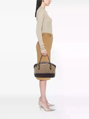 Gucci 2016-2026 Gg Canvas Laidback Crafty Handbag - Neutrals