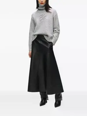 Karl Lagerfeld Soutache Turtleneck Sweater