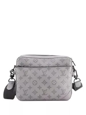 LOUIS VUITTON Trio Messenger Bag Monogram Shadow Leather Crossbody Bag