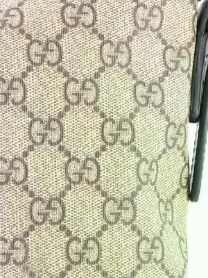 Gucci Web Messenger Bag Gg Coated Canvas Medium Crossbody Bag