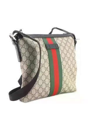 Gucci Gg Coated Canvas Messenger Bag