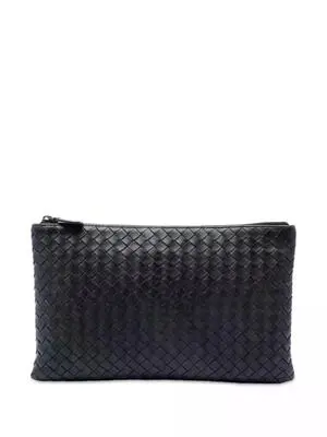 Bottega Veneta 2012-2026 Nappa Intrecciato Clutch Bag - Black
