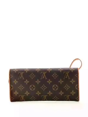 LOUIS VUITTON Twin Handbag Monogram Canvas Gm Crossbody Bag - Brown