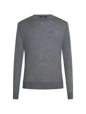 Karl Lagerfeld Merino Wool Crew-neck Sweater - Grey