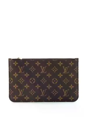 LOUIS VUITTON Neverfull Pochette Monogram Canvas Large Pouch