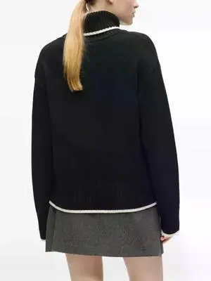 Karl Lagerfeld Soutache Turtleneck Sweater