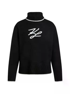 Karl Lagerfeld Soutache Turtleneck Sweater