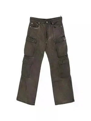 Rick Owens Belt-loop Faded-effect Jeans - Grey