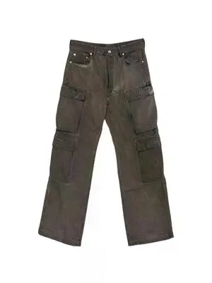 Rick Owens Belt-loop Faded-effect Jeans - Grey