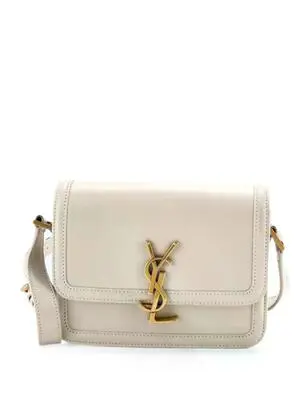 Saint Laurent Solferino Bag Leather Small Crossbody Bag - Neutrals