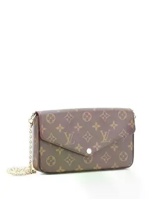 LOUIS VUITTON Monogram Canvas Felicie Pochette - Brown