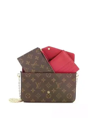LOUIS VUITTON Monogram Canvas Felicie Pochette - Brown