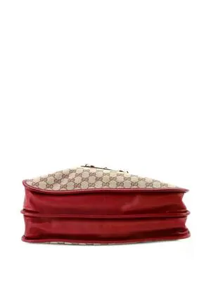 Gucci Horsebit 1955 Chain Gg Canvas With Leather Medium Tote Bag
