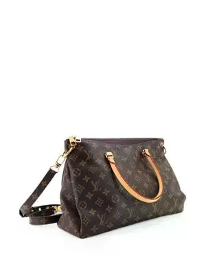 LOUIS VUITTON Monogram Canvas Pallas Tote Shoulder Bag - Purple