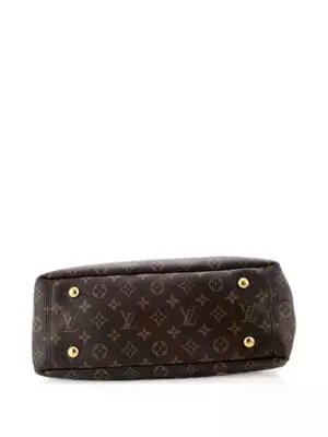 LOUIS VUITTON Monogram Canvas Pallas Tote Shoulder Bag - Purple