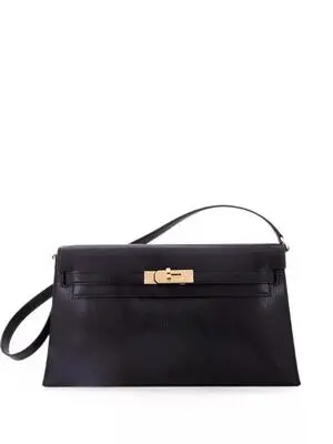 Hermès Kelly Elan Chevre Chamkila Shoulder Bag - Black