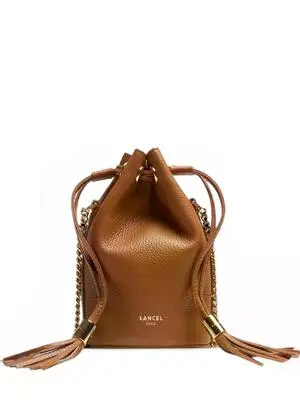 LANCEL Bucket Bag With Chain Strap And Tassel Detail - Black