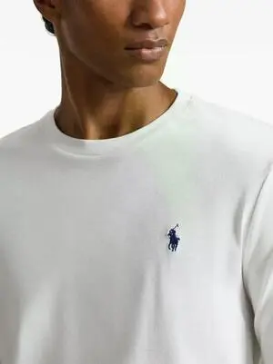 Polo Ralph Lauren Embroidered-logo Long-sleeve T-shirt - White