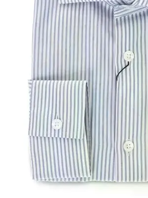Corneliani Awning-stripe French-collar Shirt