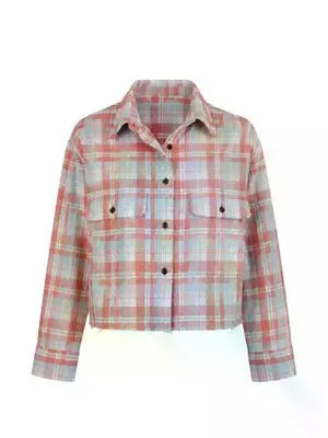 ASKK NY Crosby Plaid-check Shirt - Orange