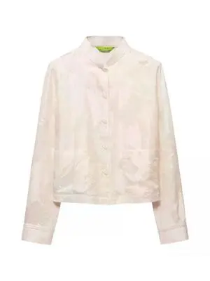 Shanghai Tang Mandarin-collar Jacquard Blouse