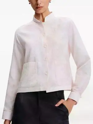 Shanghai Tang Mandarin-collar Jacquard Blouse