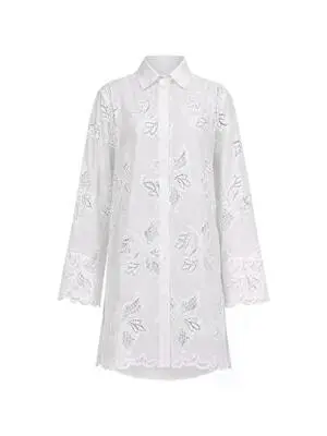 CISSA Broderie Anglaise Shirt Dress