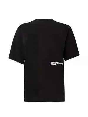 Karl Lagerfeld Graphic-print Short-sleeve T-shirt - Black