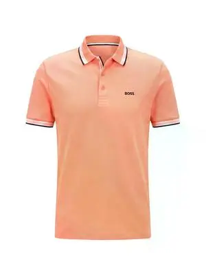 BOSS Paddy Tipped Polo Shirt - Orange