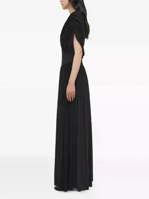 Simkhai Nancie Draped-jersey Maxi Gown