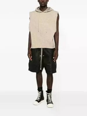 Rick Owens Cargobela Drawstring Cargo Shorts - Black