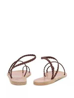 ANCIENT GREEK SANDALS Eleftheria Braided Sandals - Brown