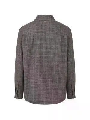 Agnona Check-pattern Wool-blend Shirt