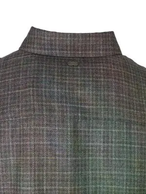 Agnona Check-pattern Wool-blend Shirt