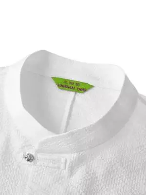 Shanghai Tang Seersucker Frog-fastening Shirt