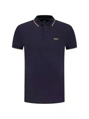 BOSS Paddy Logo-print Polo Shirt - Blue