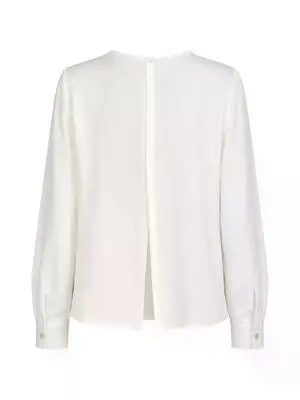 Dusan Button-cuff Slit-back Blouse